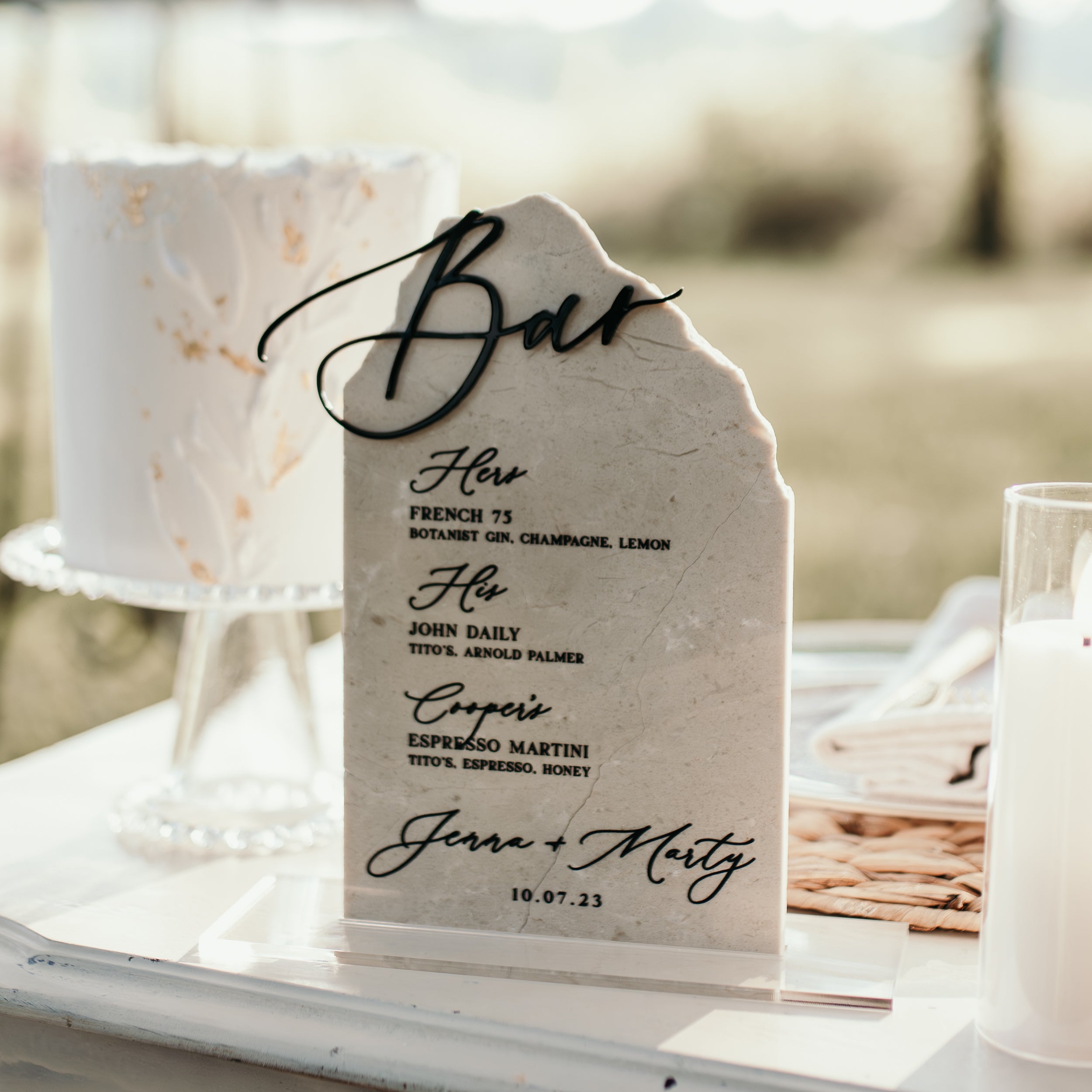 marble signs – Pixels and Wood